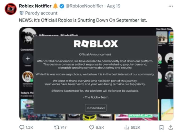 Is Roblox Shutting Down in 2026? [Latest Updates]